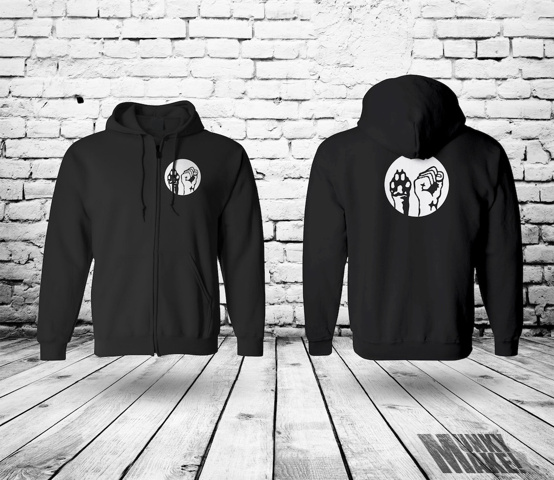 Animal Liberation Classic Zip Hoodie Jumper ALF Protest Animal Rights ...