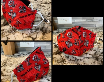 Texas Tech Mask | Etsy