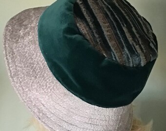 Green Velvet Hat | Etsy