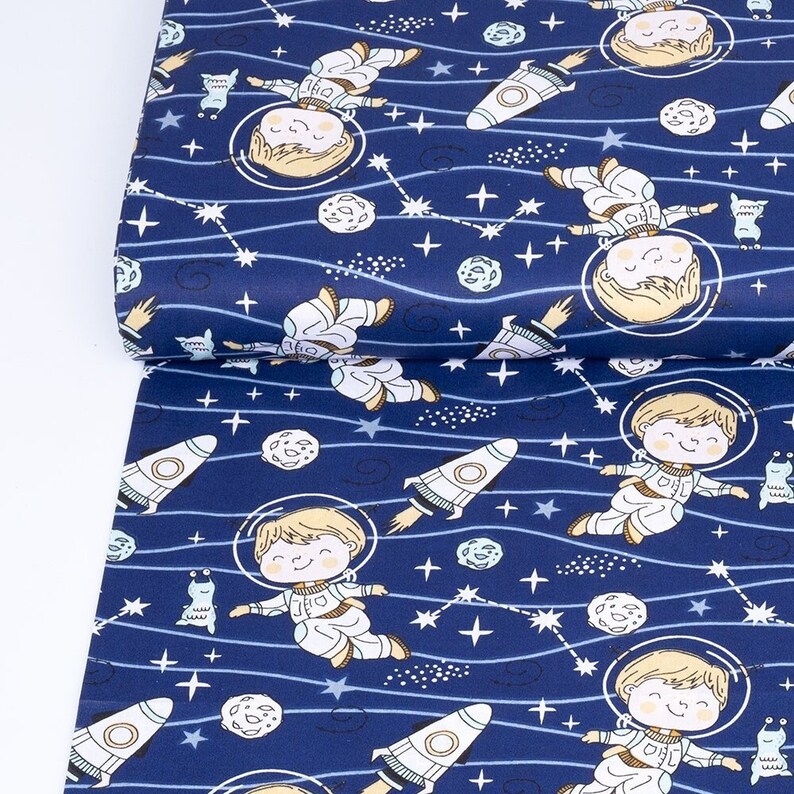 Astronaut and Space 100% Cotton Fabric Star Constellations - Etsy