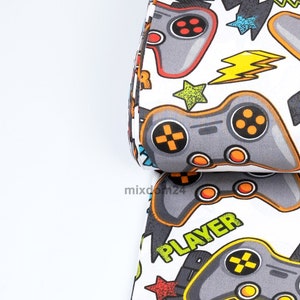 Gamer Cotton Fabric, Gaming Controllers Fabric, Boys Fabric, Gamepad ...