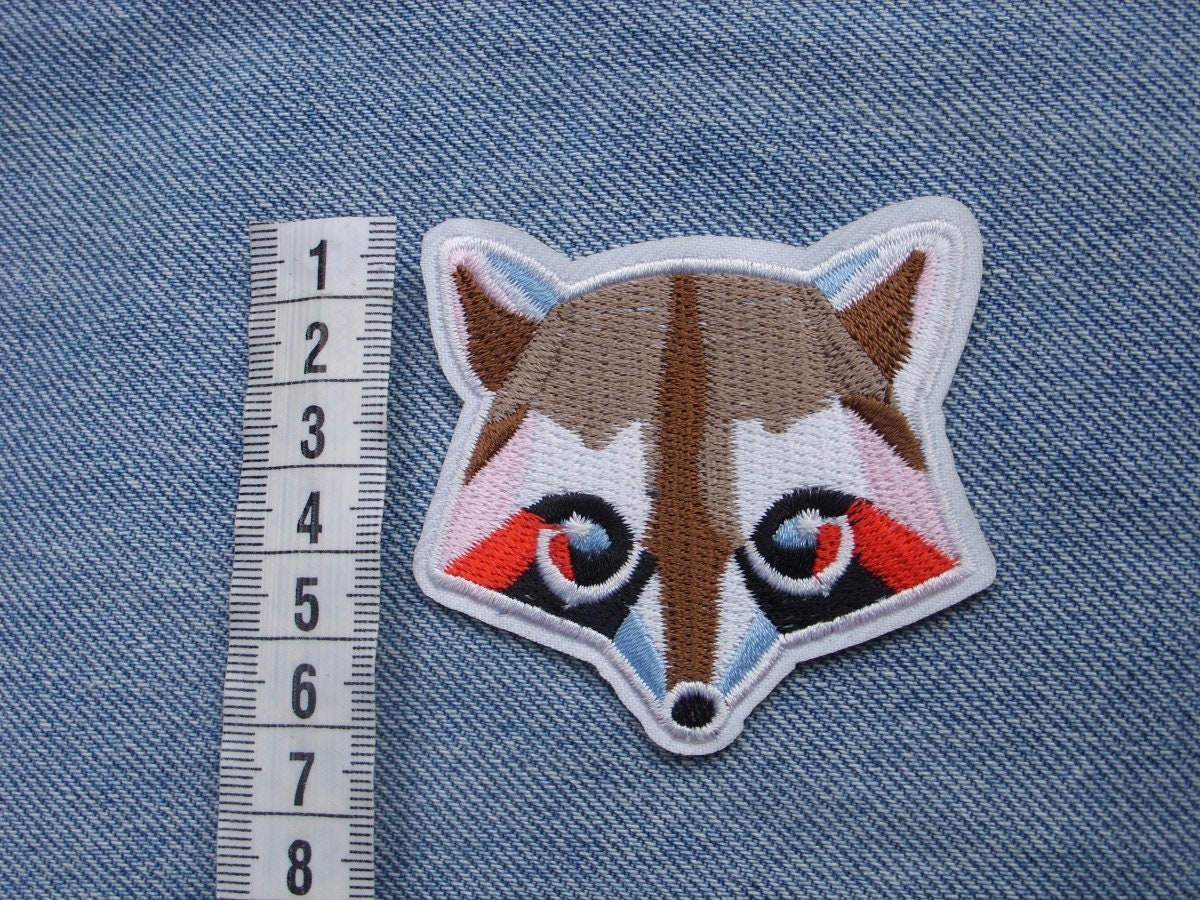 Raccoon patches for jackets animal iron on patch for jeans | Etsy