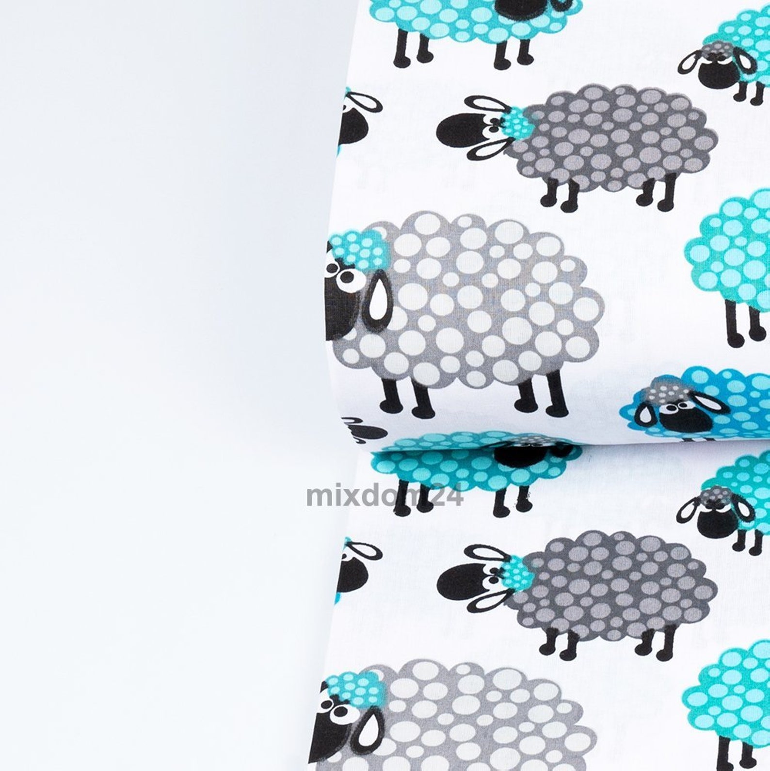 Sheep Print Fabric 100% Cotton Quilting Lambs Fabric by the - Etsy