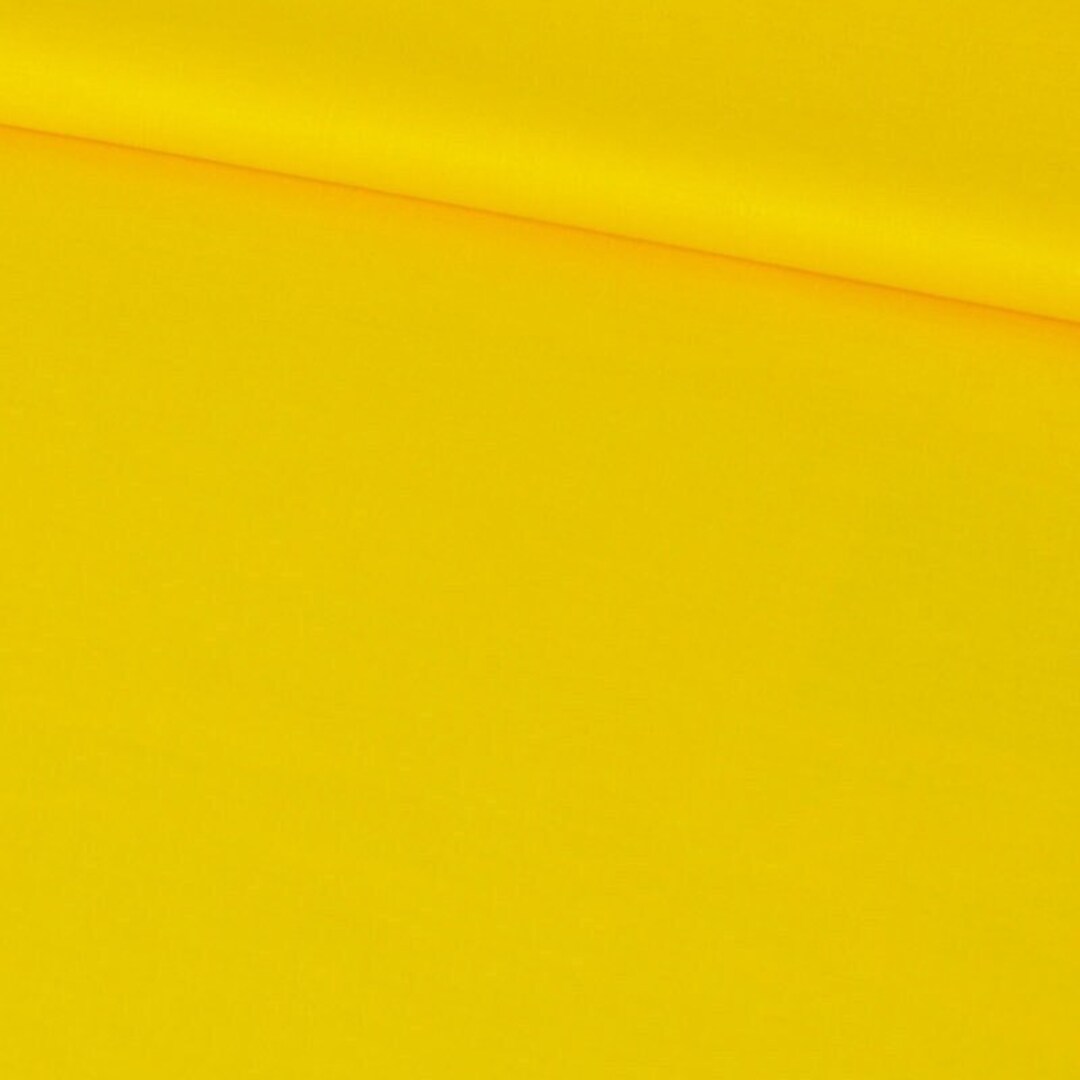 Canary Yellow Cotton, Yellow Fabric by the Yard, Citrus Print Fabric ...