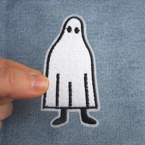 Ghost Patch Iron On, Scary Embroidery Patches for Jackets, Backpack Emo ...