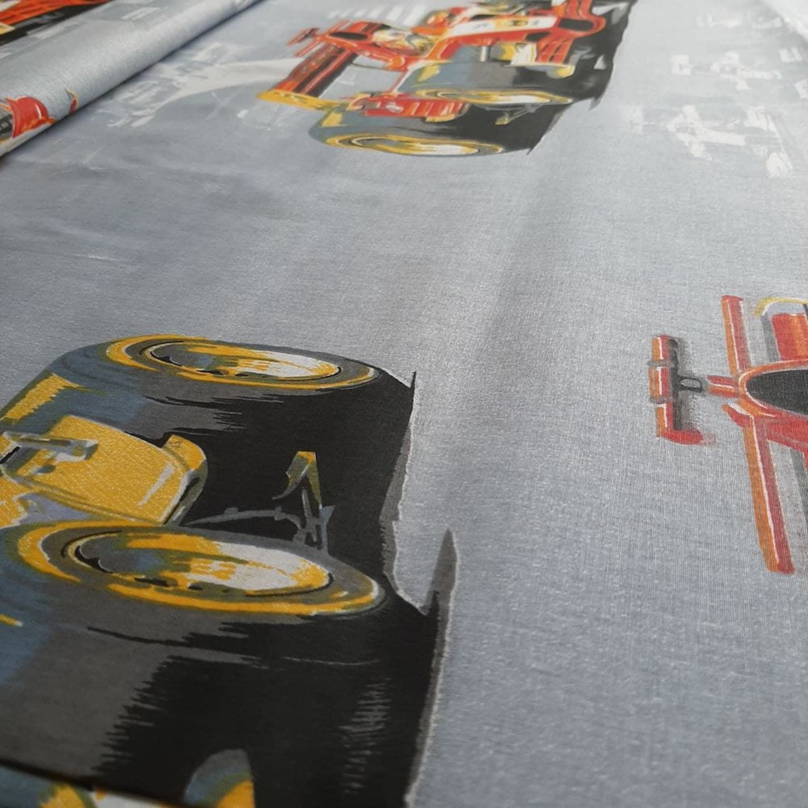 Formula 1 Fabric by the Yard Grand Prix Racing Cars F1 - Etsy