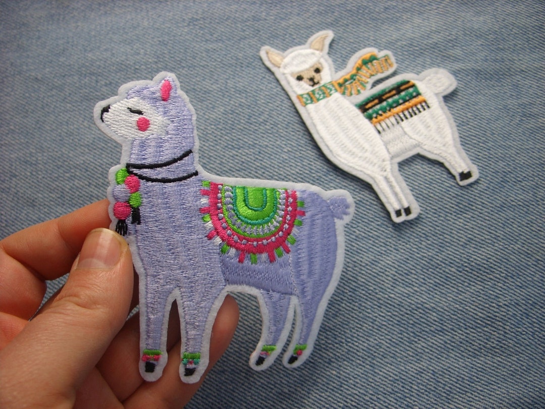 Llama Patch Iron On, Alpaca Embroidery Patch for Jackets, Backpack ...