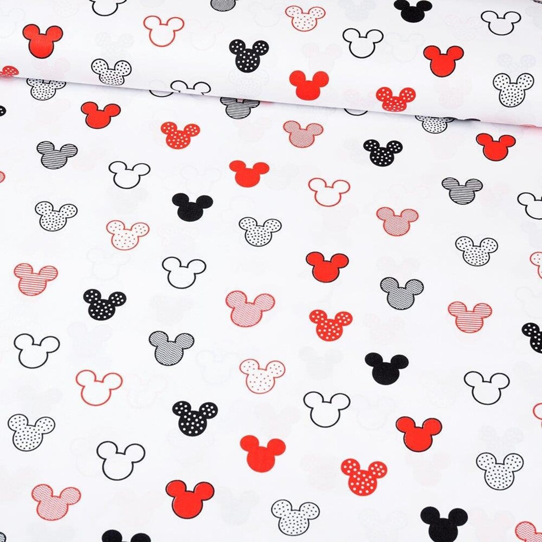 Disney Fabric by the Yard, Mickey Mouse Cotton, Kids Fabric Kids Cotton ...