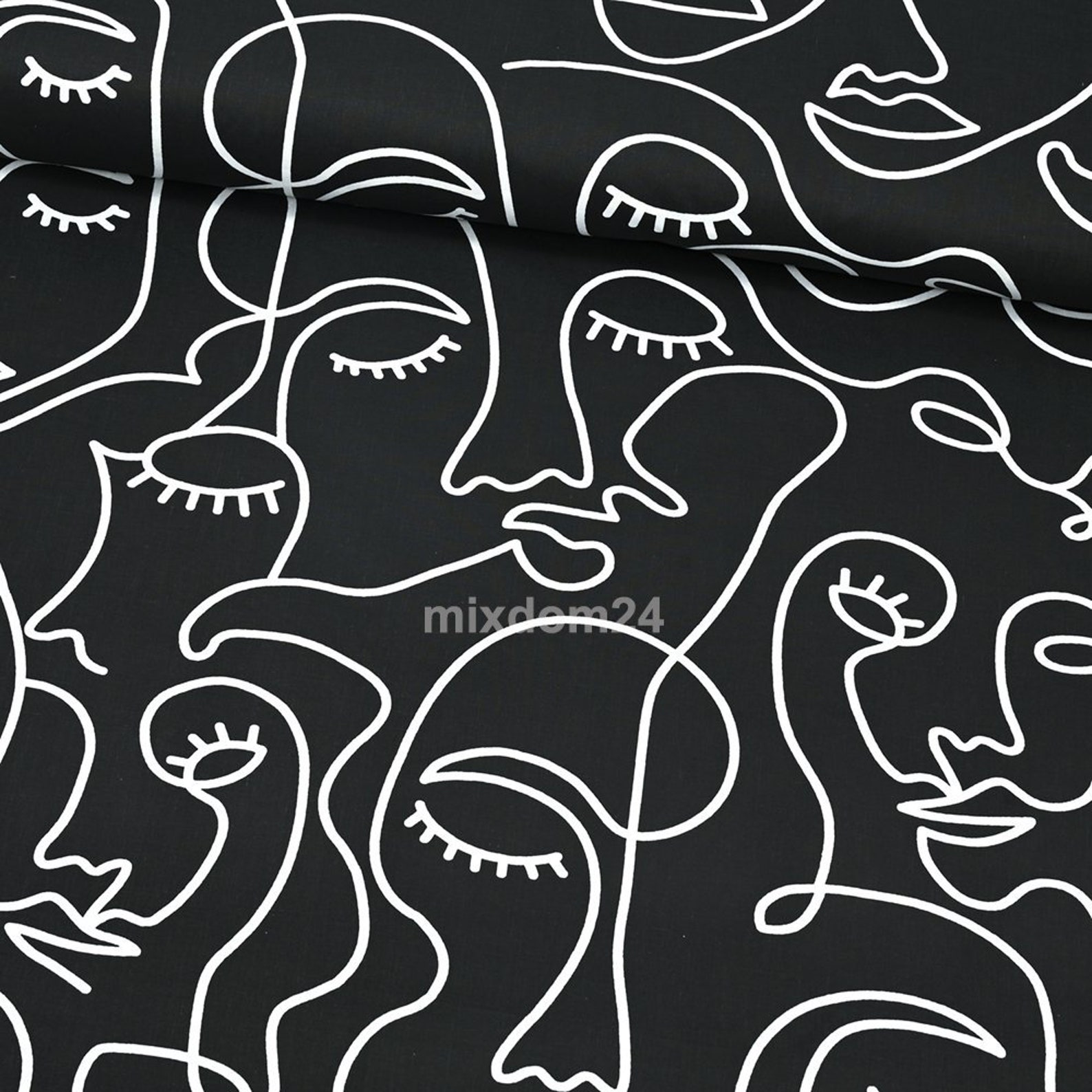 Picasso Fabric by the Yard Cubism Surrealism Modern Art Print - Etsy