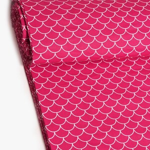 Mermaid Scales Pattern Fabric by the Yard, Fish Scales Pattern ...