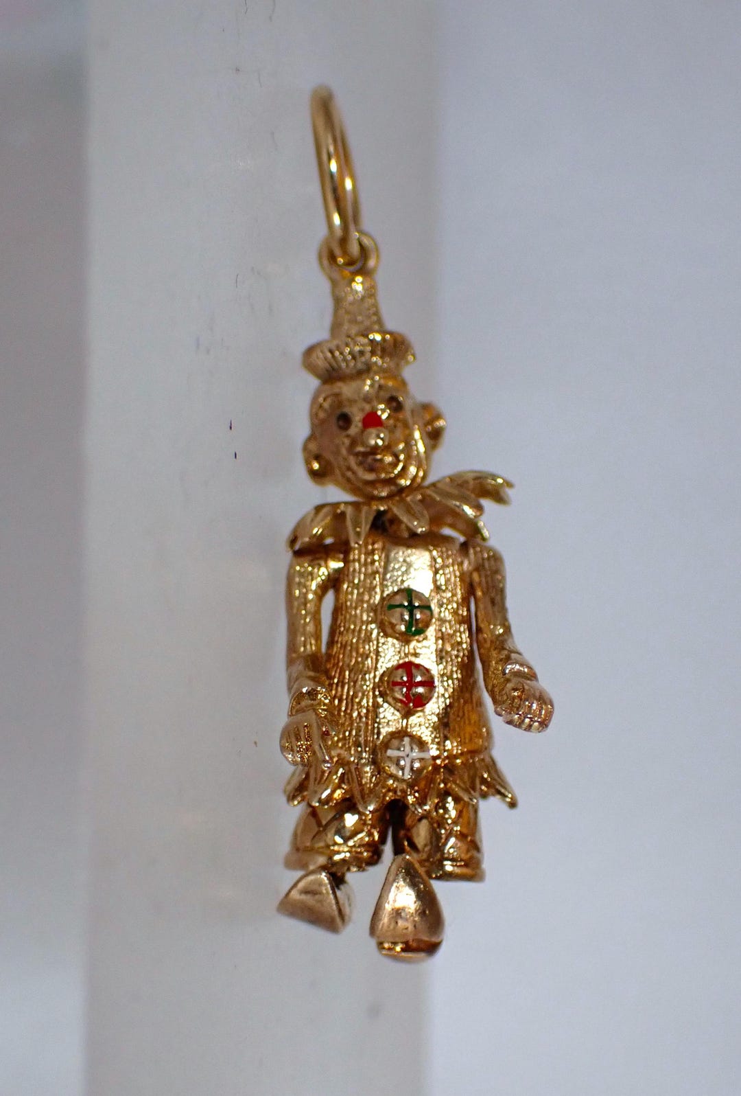 Vintage 9ct Gold Solid 1970s Articulated Clown Charm - Etsy
