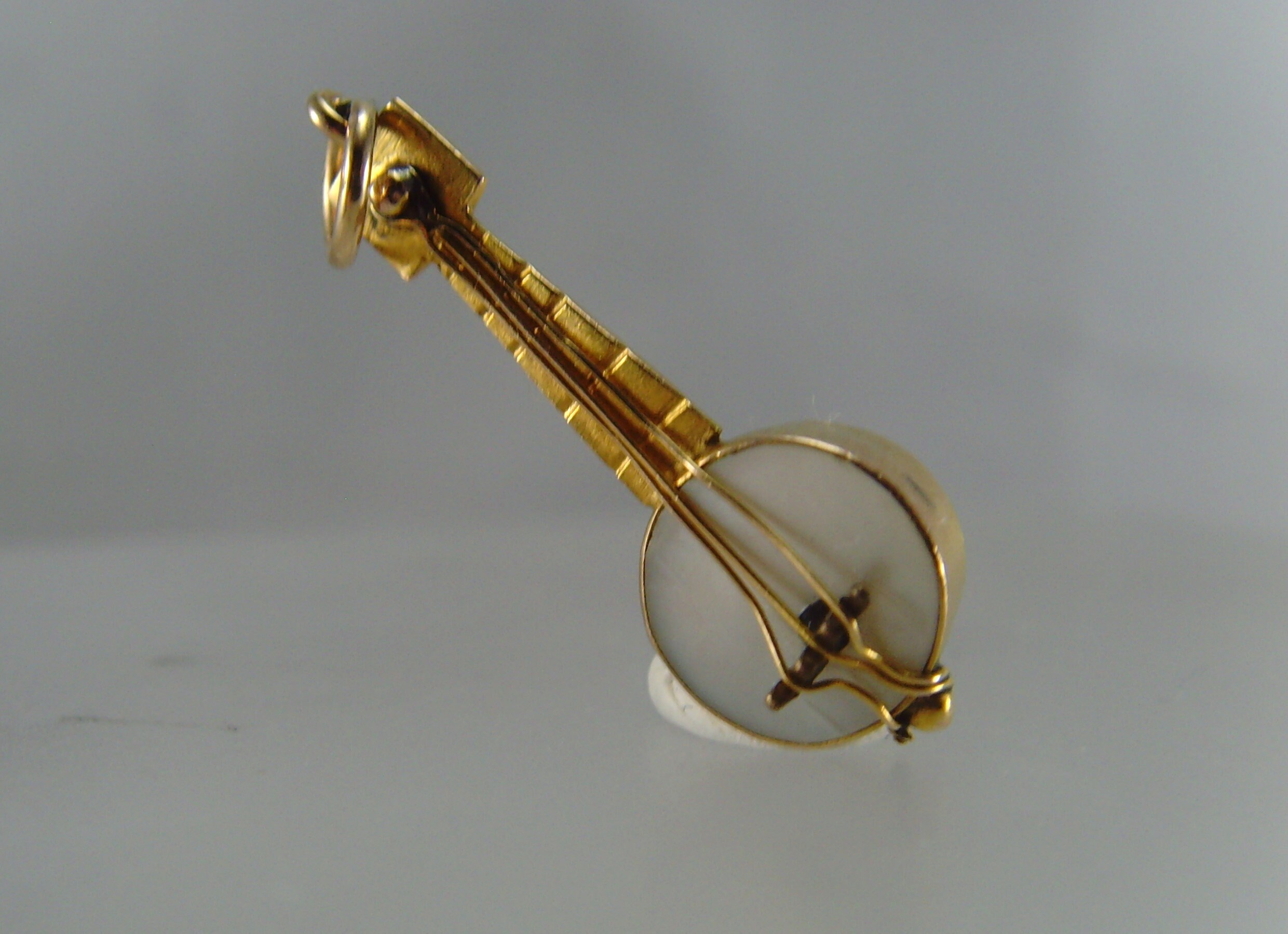 Antique Victorian 9ct Gold and Mother of Pearl Banjo Charm - Etsy