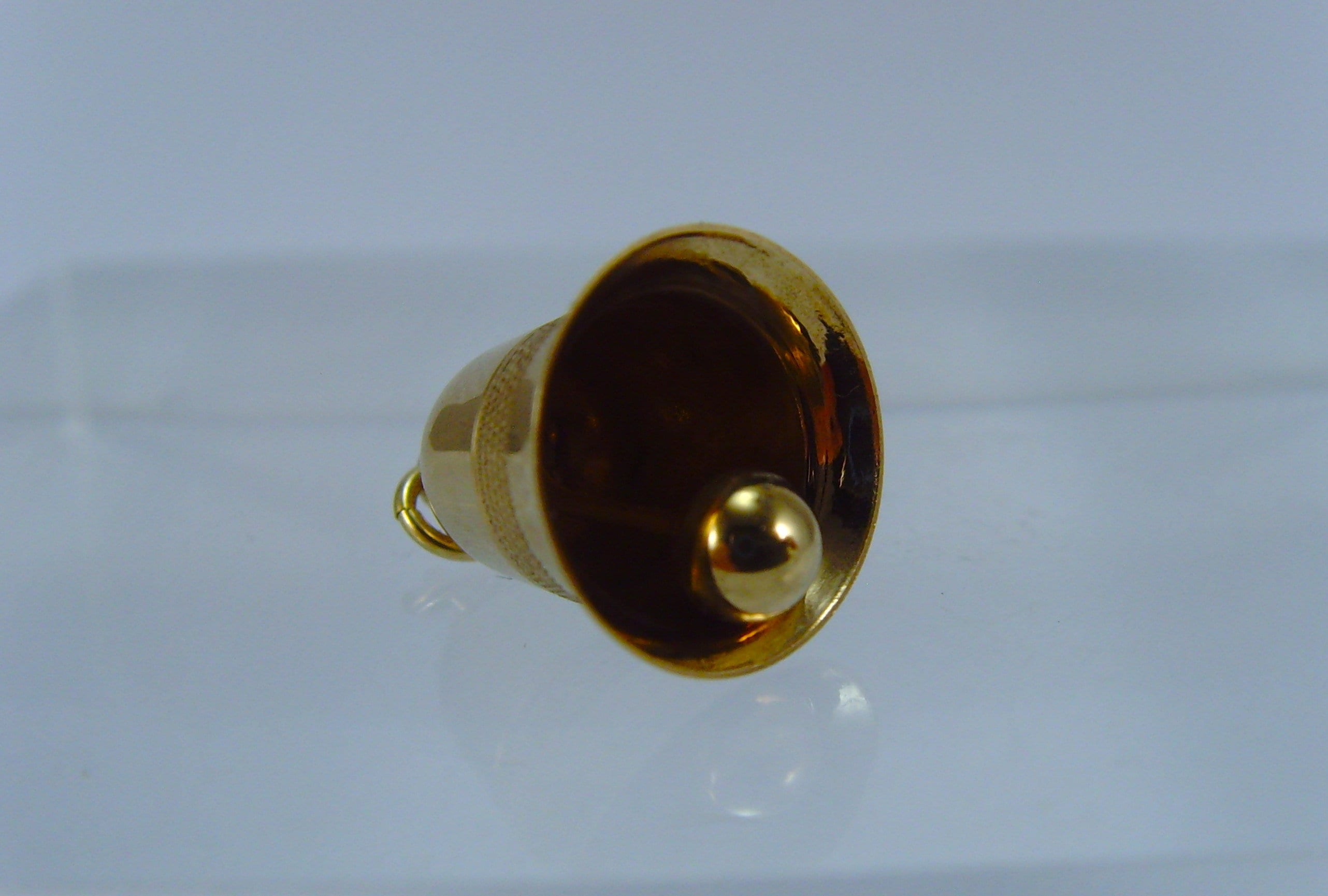 Vintage 9ct Gold 1960s Tinkling Bell Charm - Etsy