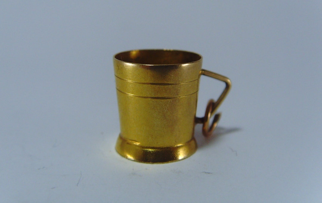 Vintage 9ct Gold 1950s tankard Charm - Etsy