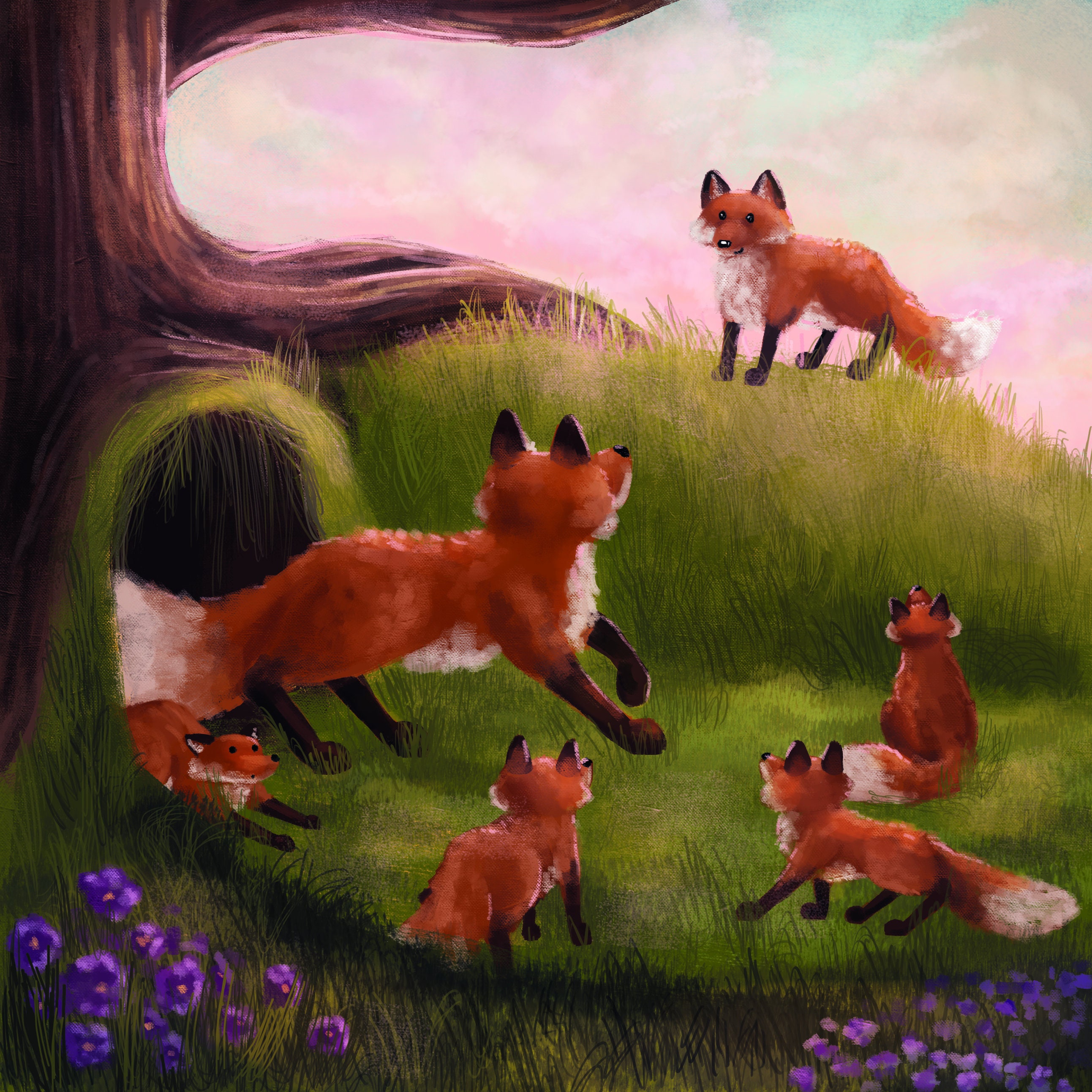 Children's Picture Book-the Fox Who Chased the Sky - Etsy