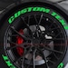 Tyre Smart Lettering Car Stickers Custom Text Motorcycle Decor ...