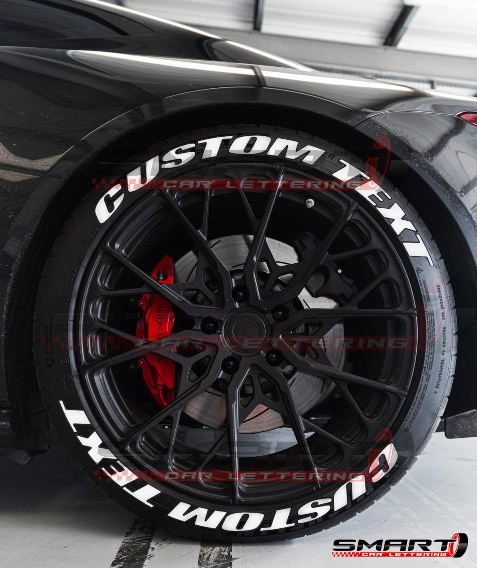 Tyre Smart Lettering Car Stickers Custom Text Motorcycle Decor ...