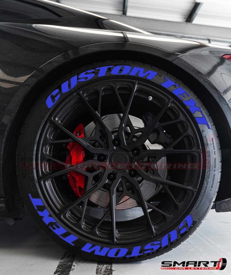 Tyre Smart Lettering Car Stickers Custom Text Motorcycle Decor ...