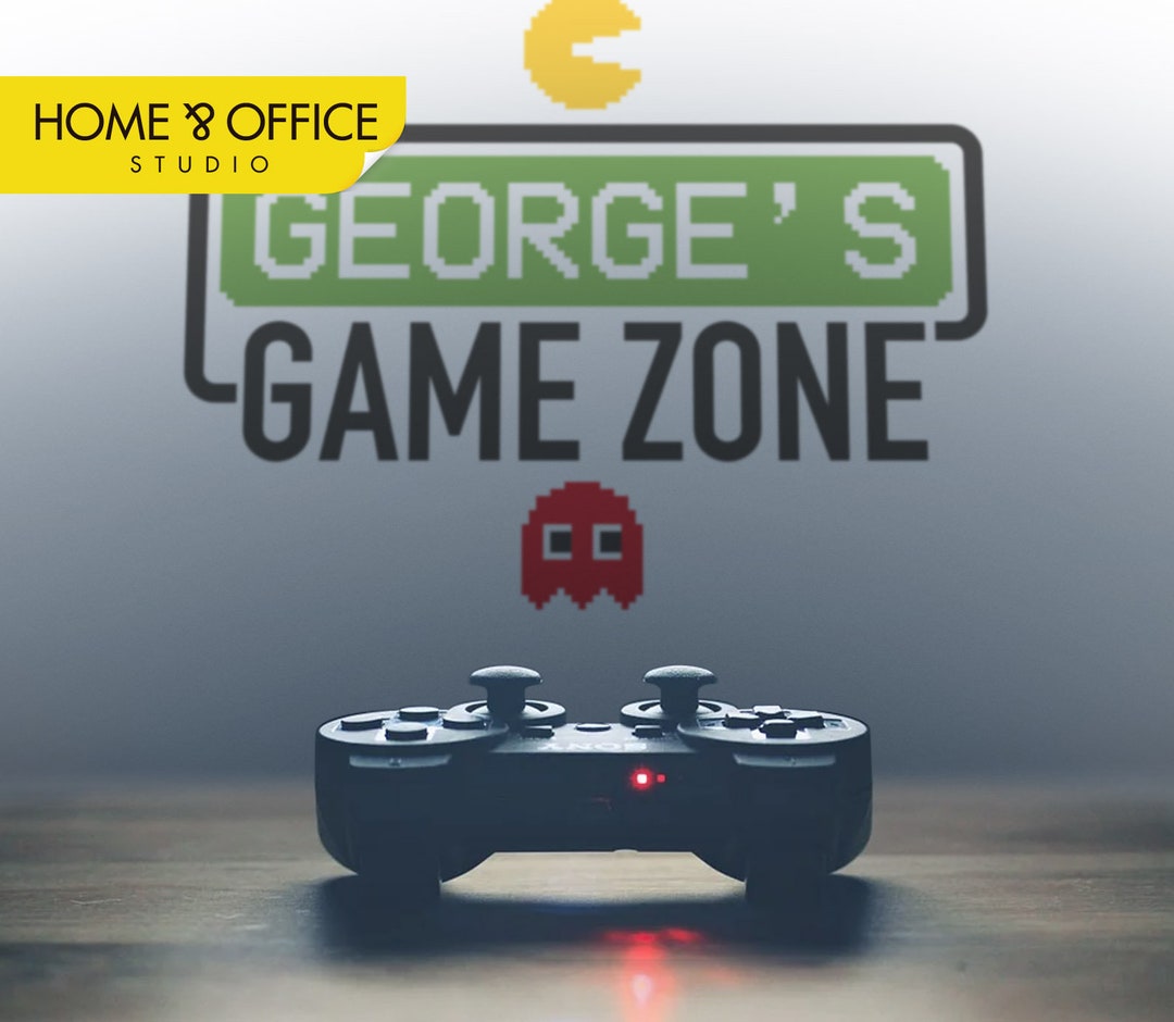 Customization Name Game Zone, Game Zone Sticker, Gamer Zone, Game Wall ...