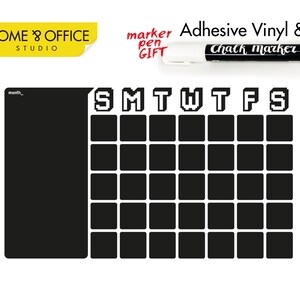 Dry Erase Wall Calendar With Memo, Chalkboard Wall, Weekly Planner ...