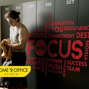 Office Wall Decor, Gym Wall Decal, Classroom Wall Decal, Inspirational ...