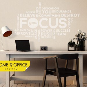 Office Wall Decor, Gym Wall Decal, Classroom Wall Decal, Inspirational ...