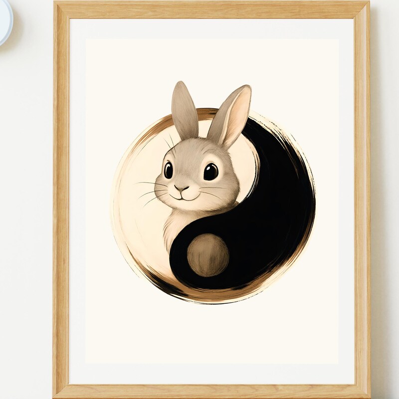 Yin Yang Bunnies - Etsy