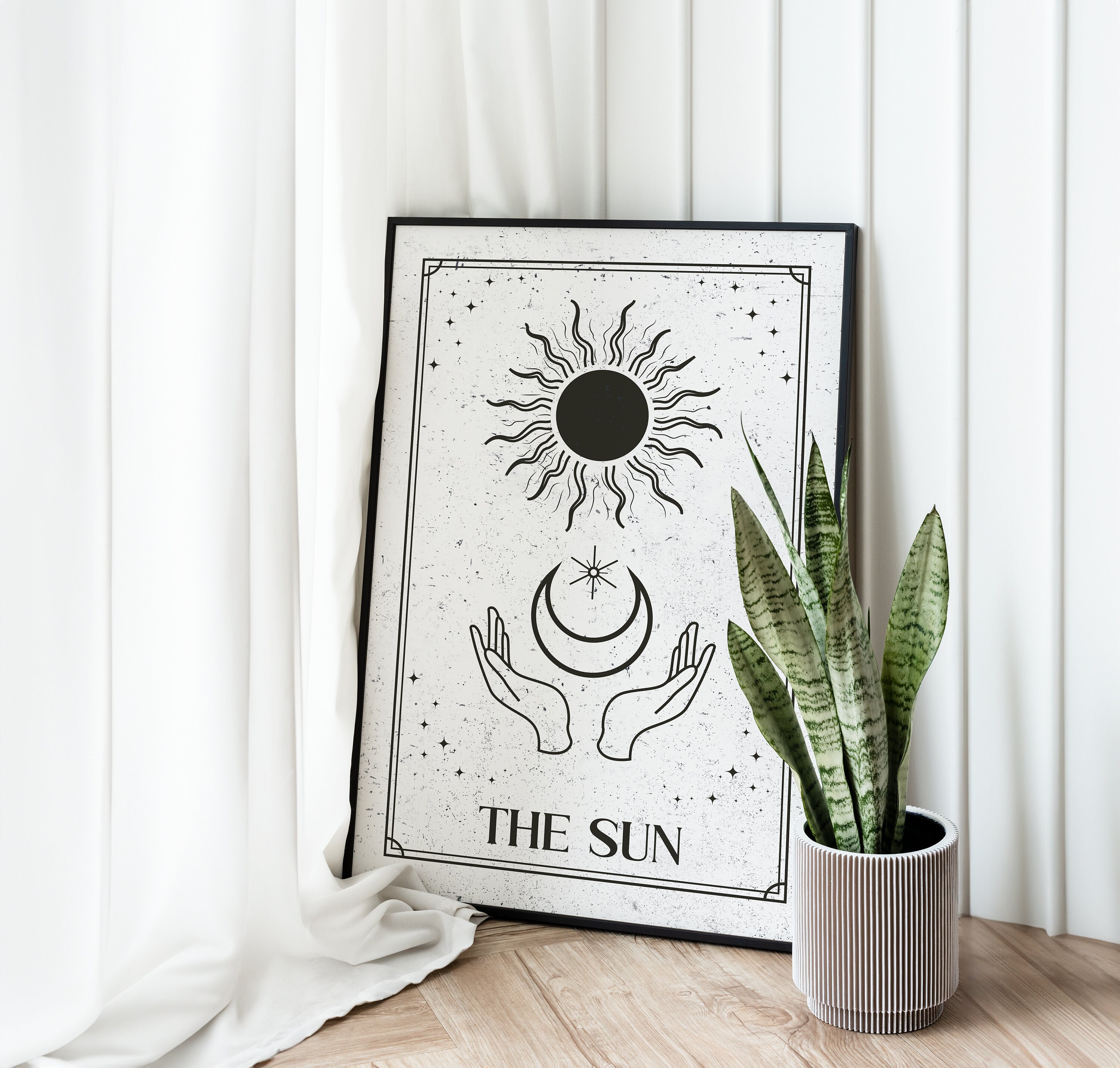 The Sun Celestial Tarot Card Art Print, Magical Zodiac Decor, Spiritual ...