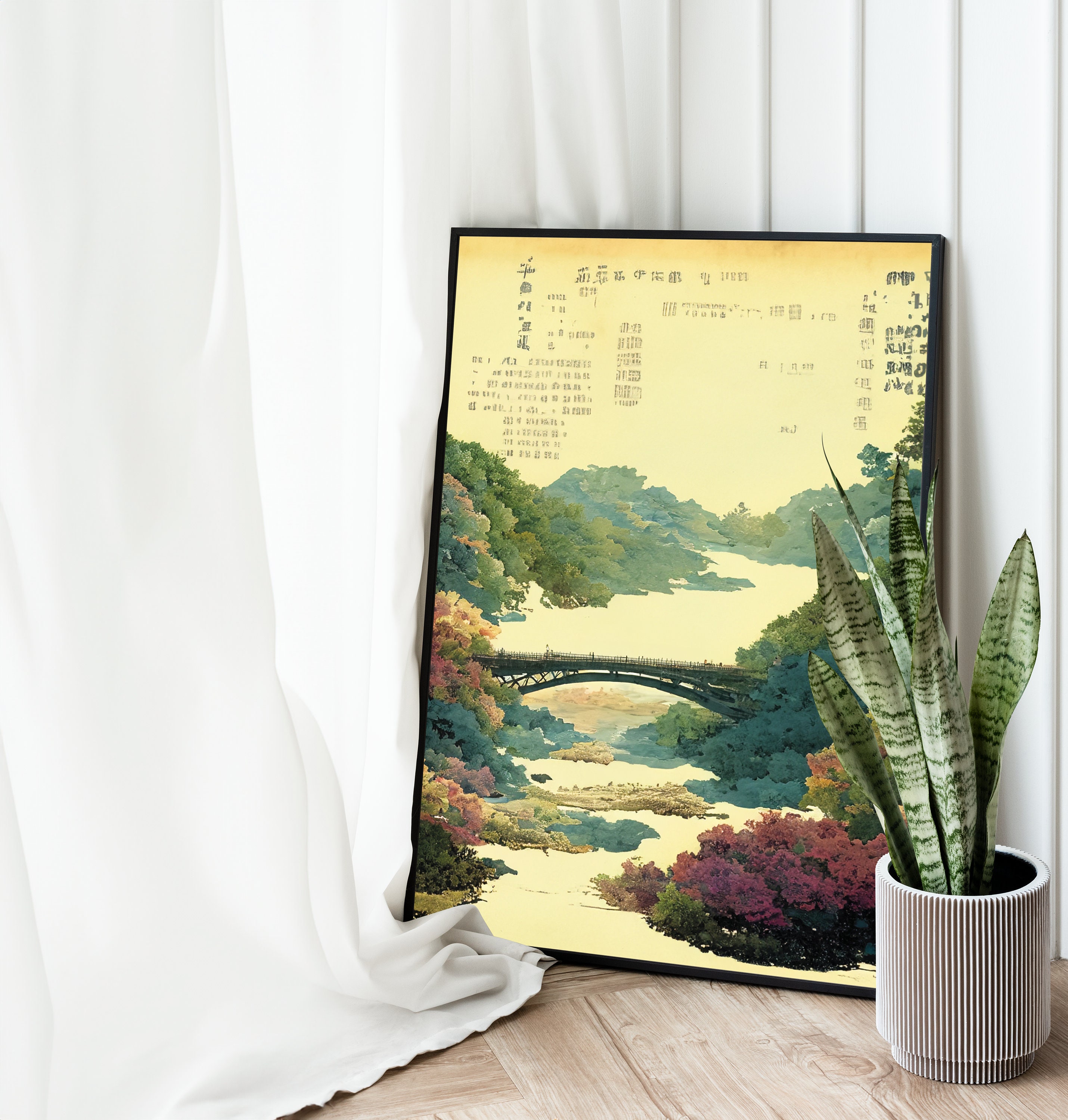 Vintage Japanese Print, Tsuchiya Koitsu Landscape Wall Art, Japandi ...