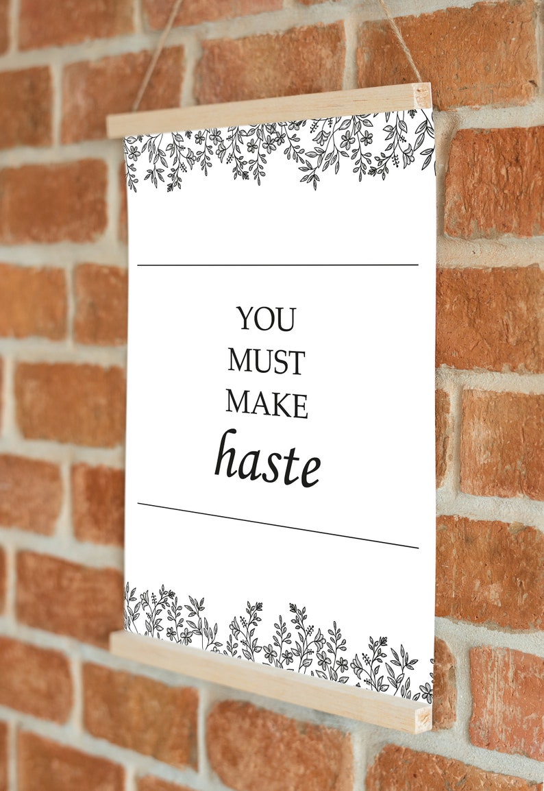 Bridgerton Inspired Printable Poster 'you Must Make Haste' Lady ...