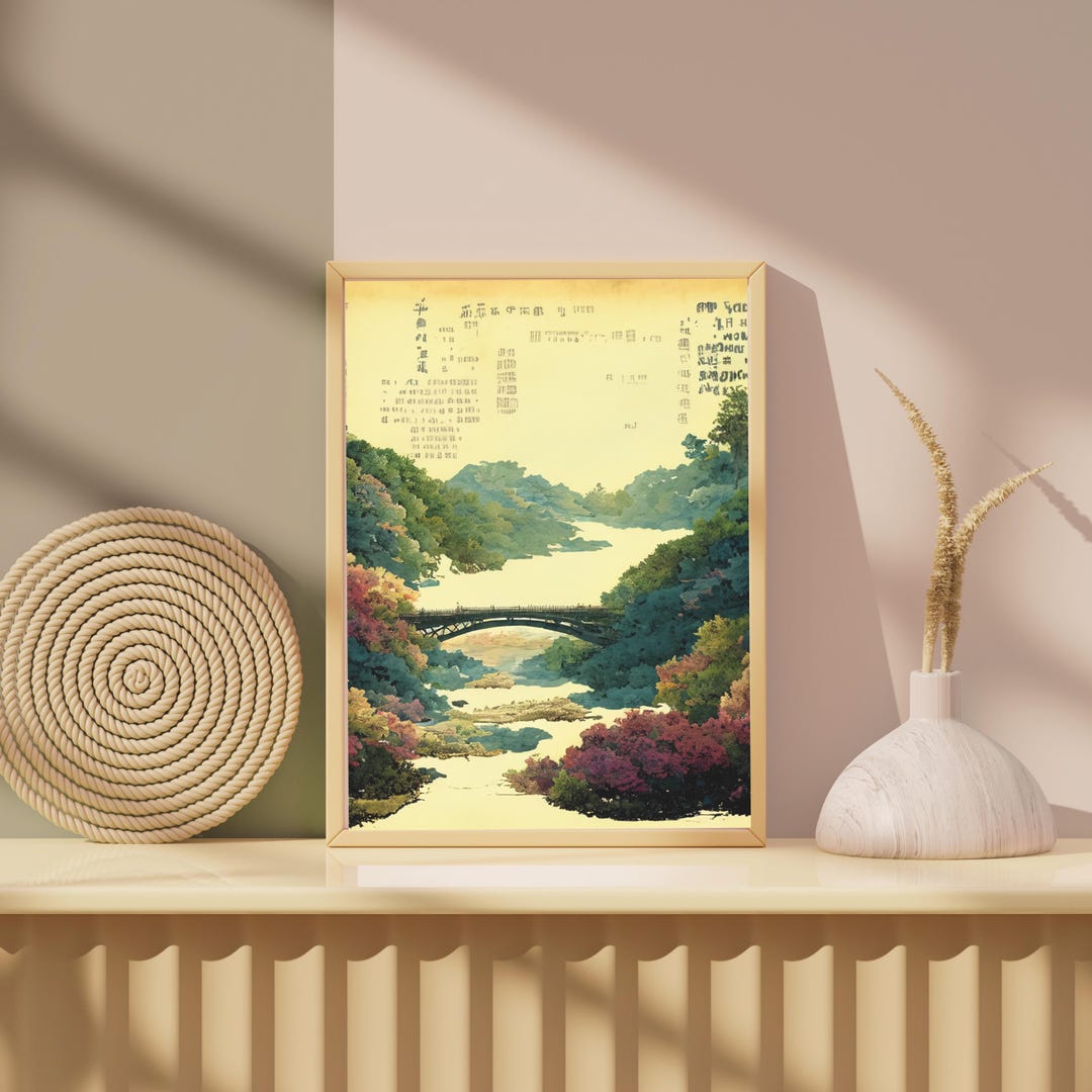 Vintage Japanese Print, Tsuchiya Koitsu Landscape Wall Art, Japandi ...