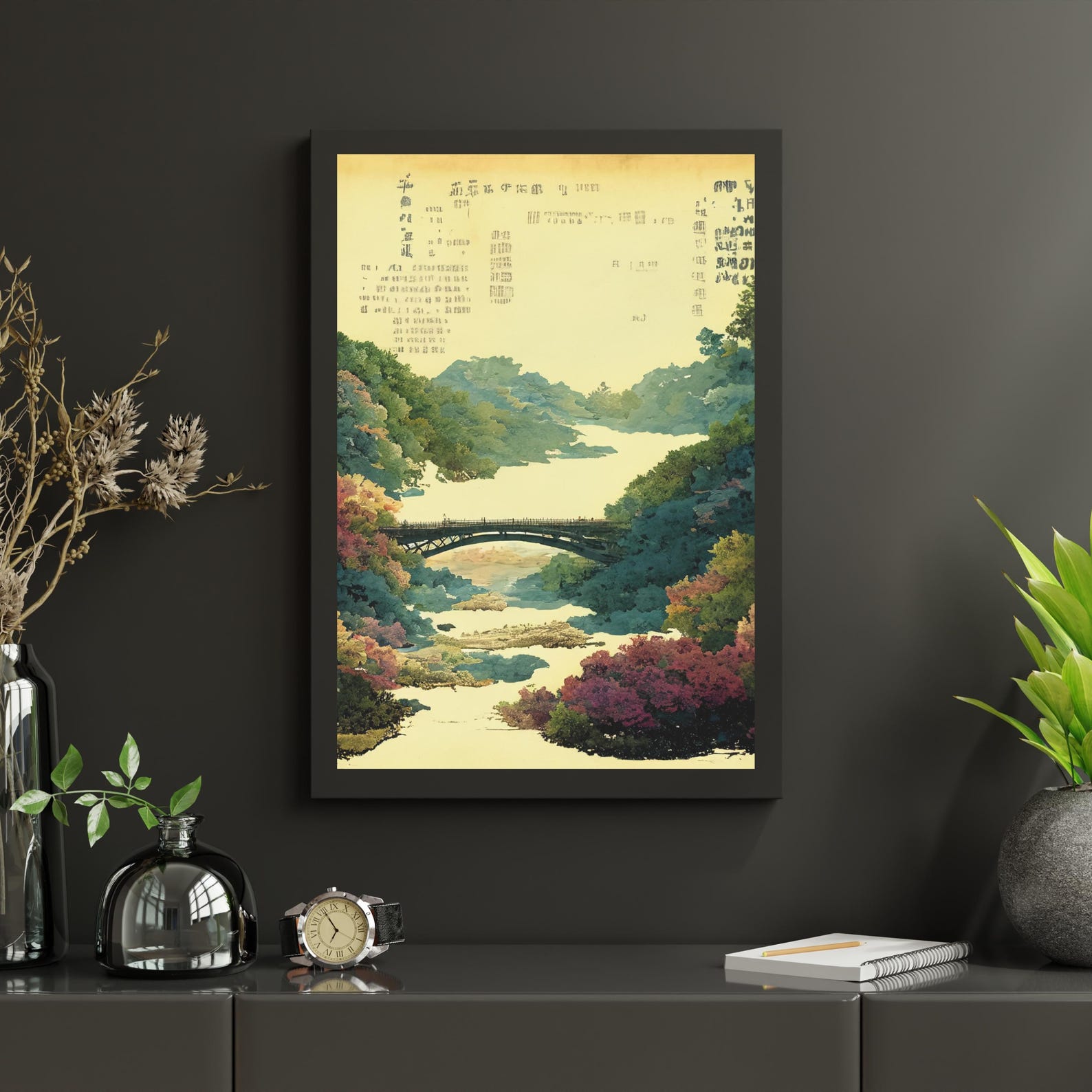 Vintage Japanese Print, Tsuchiya Koitsu Landscape Wall Art, Japandi ...