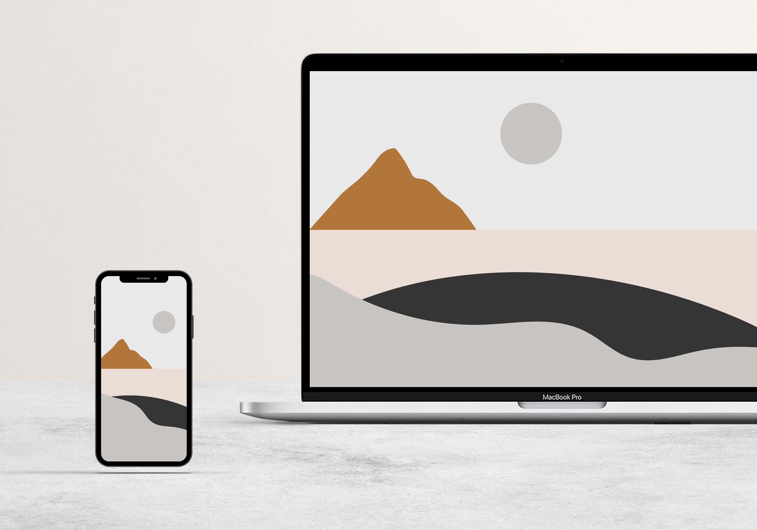 Neutral Laptop and iPhone Wallpaper Neutral Mac Background | Etsy