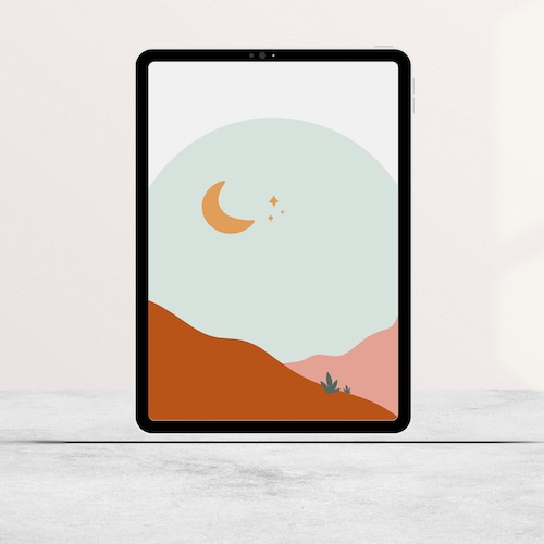 Boho Abstract Ipad Wallpaper | Etsy