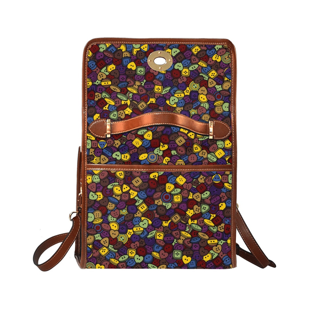 Goblincore Button Bag, Colourful Satchel, Junk Bags, Fairycore Handbag ...