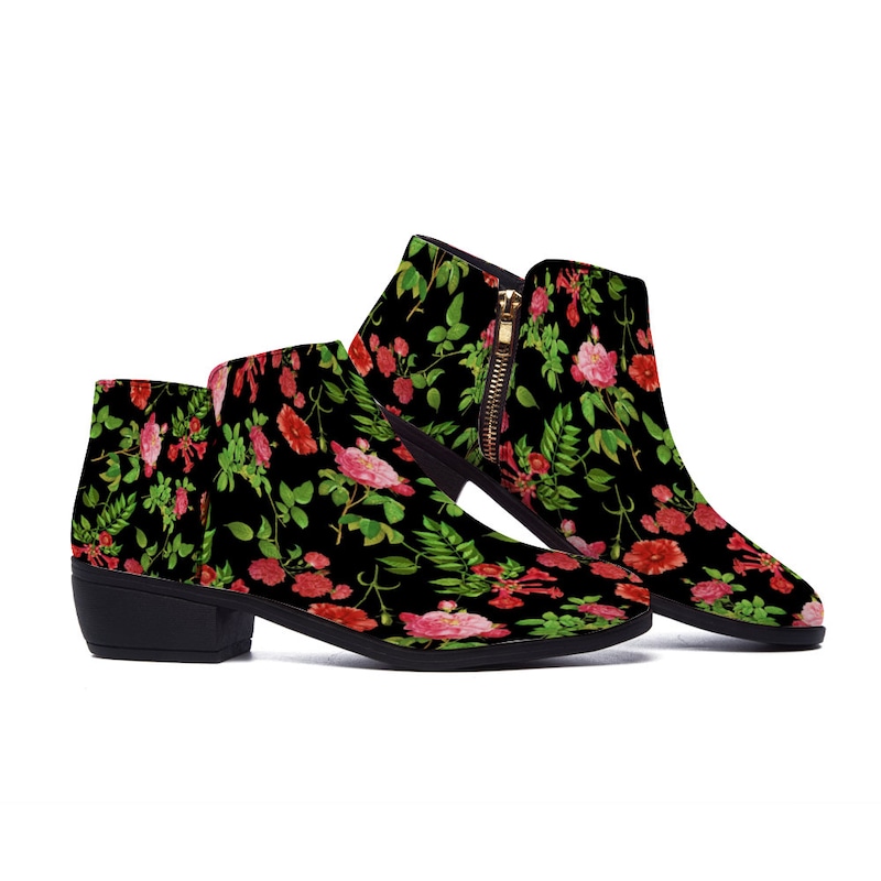 Red Rose Shoes - Etsy