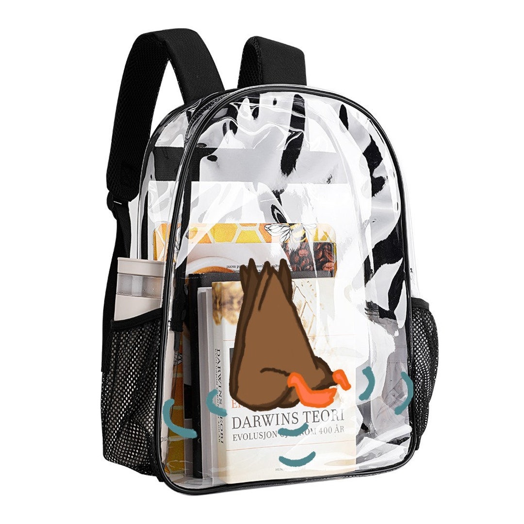 Duck Butt Transparent Backpack, Nature Lover Gift, Fairycore Bag - Etsy