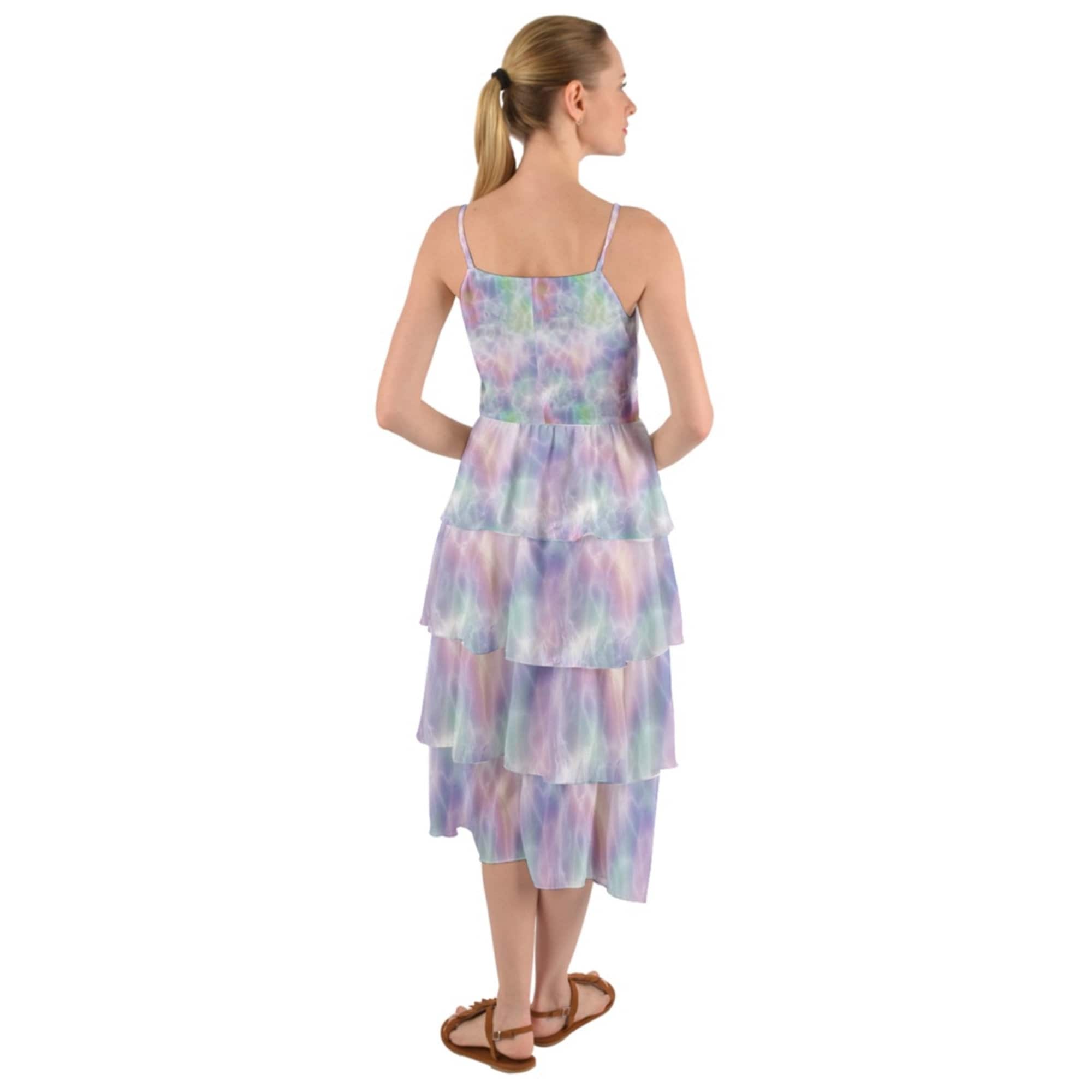 Mermaidcore Dress Pastel Goth Aesthetic Tiered Dress Summer Clothes ...