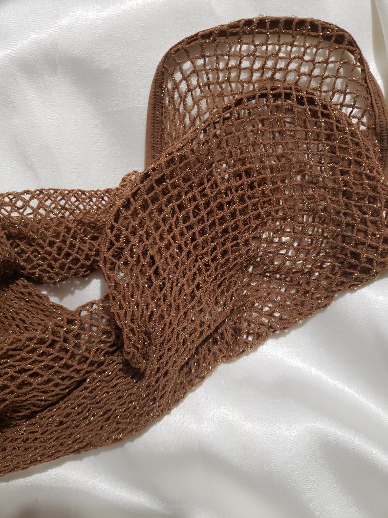 HIGH-WAIST GLITTER Skin Tone Fishnet Stockings Perfect - Etsy