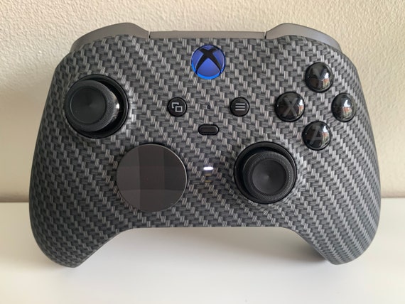 Blue LED Mod* Xbox One Elite Series 2 Controller Custom Carbon Fibre ...