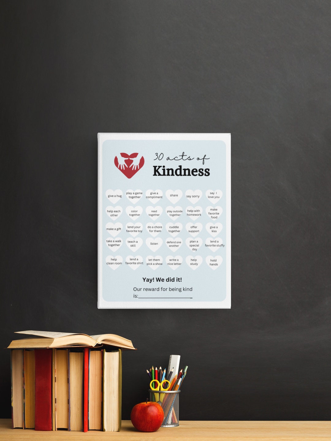 Kindness Rewards Chart--sibling Rewards--behavior Chart-acts of ...