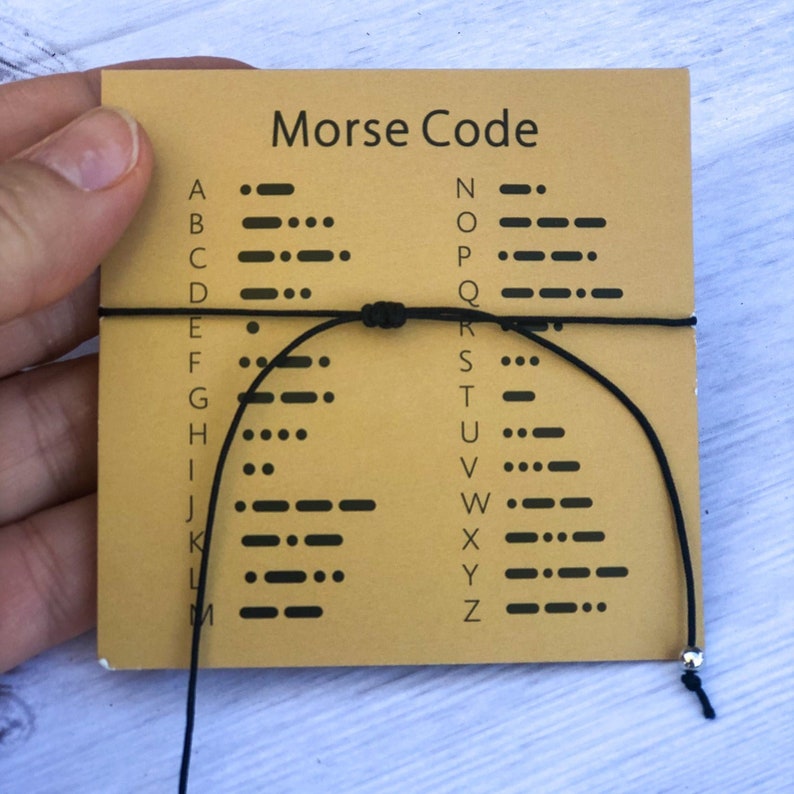 Morse Code Meaningful Bracelets - Hidden Message-friendship Bracelet ...
