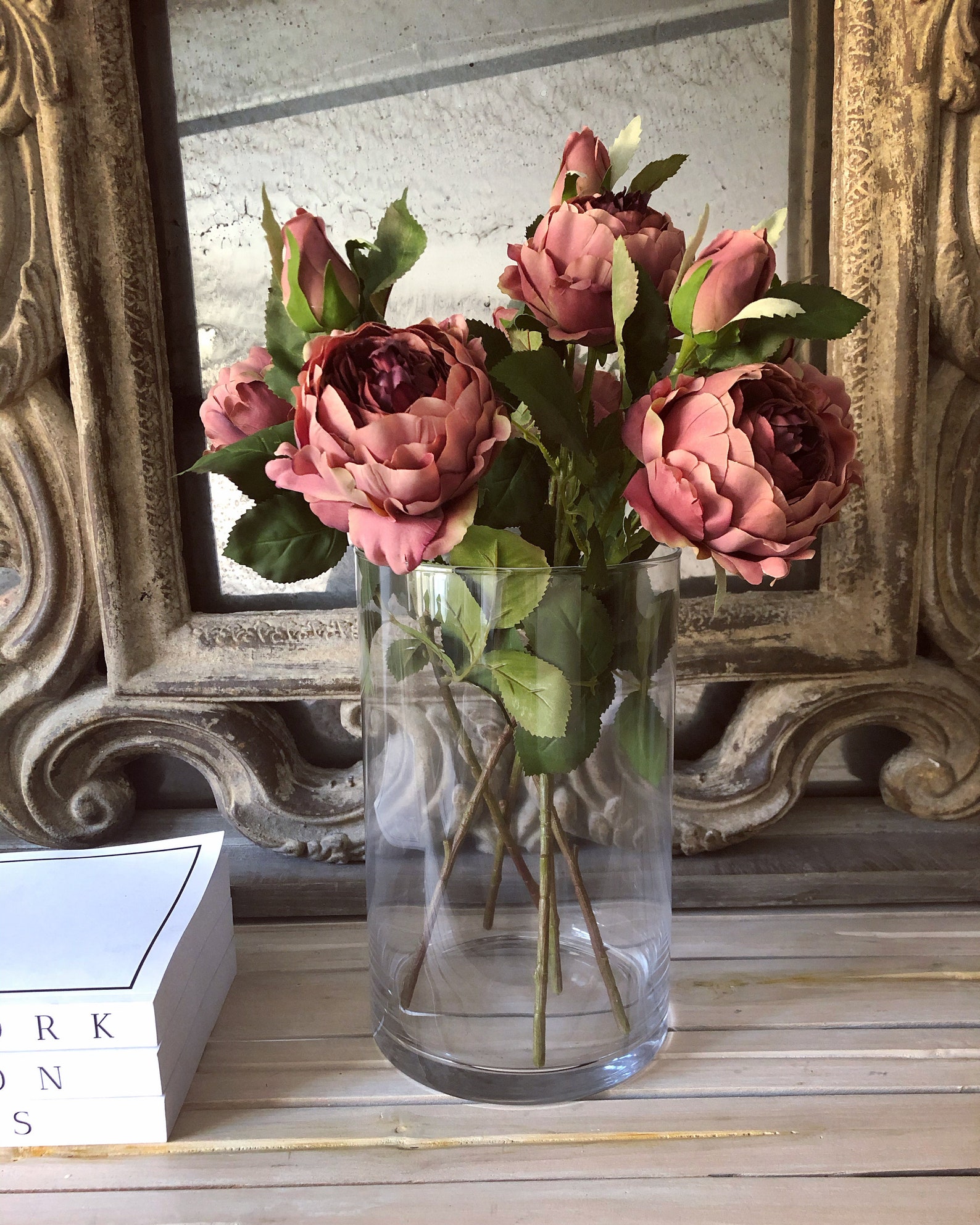 Single Dusty Pink Spray Rose Peony - Etsy