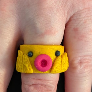 Polymer Clay Rings, Animal Rings, Frog Ring, Clay Frog Ring, Cute Ring ...