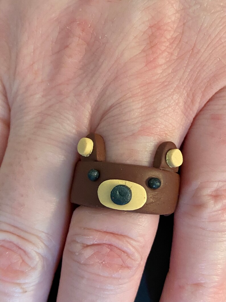 Polymer Clay Rings Animal Rings Frog Ring Clay Frog Ring | Etsy