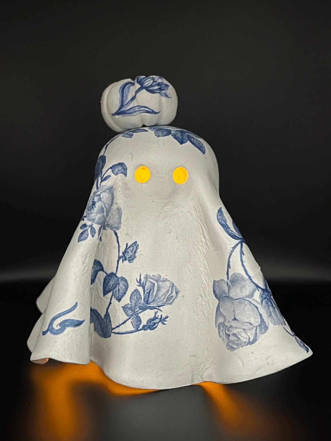 Halloween Ornament, Ghost Tea Light, Pumpkin Ghost Figure, Ghost ...