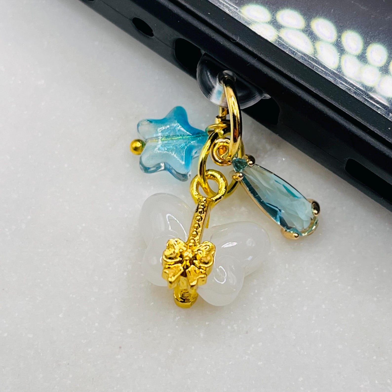 Handmade USB-C Charm: Crystal Bling Sparkly Phone Dust Plug - Etsy