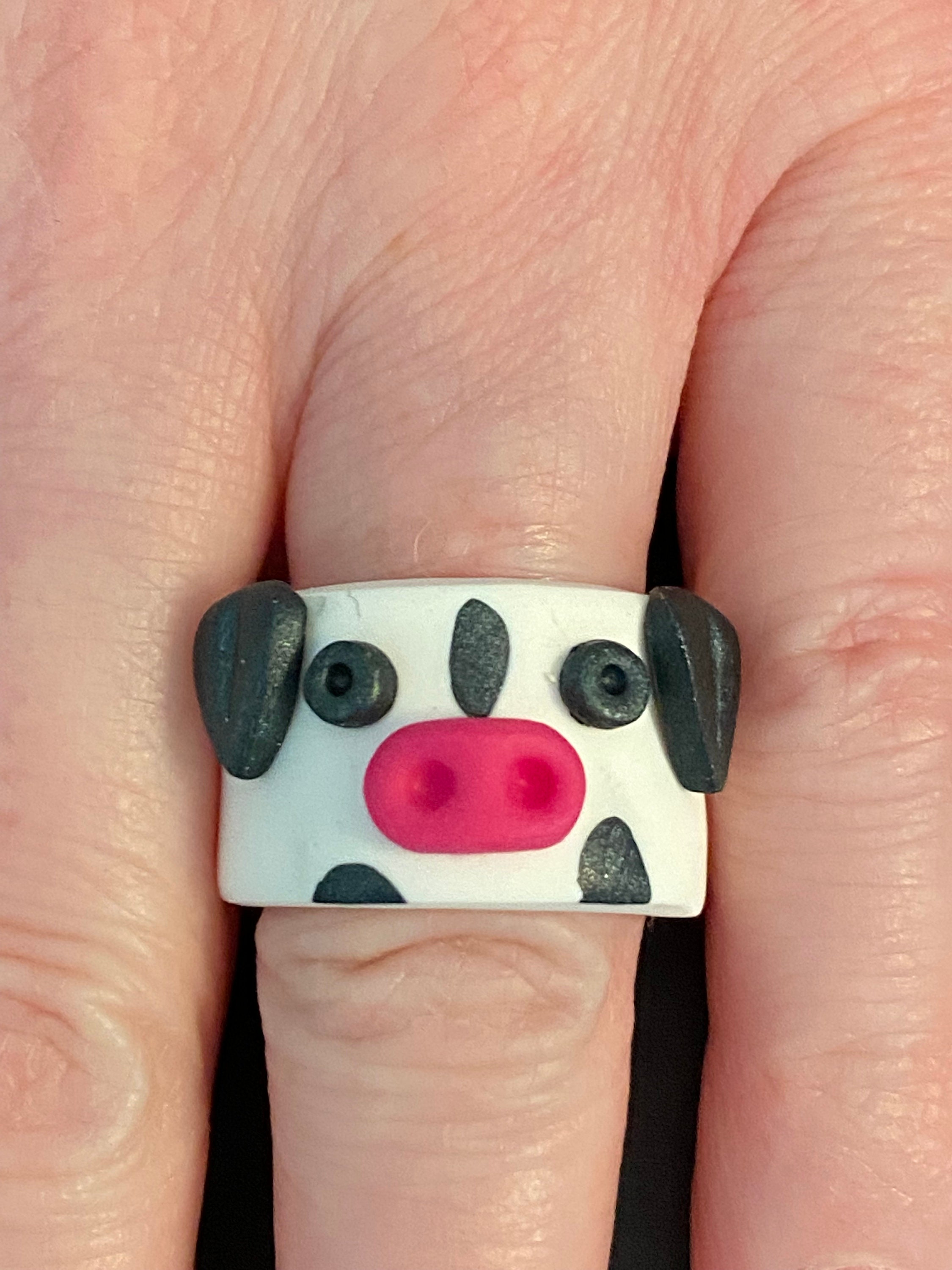 Polymer Clay Rings Animal Rings Frog Ring Clay Frog Ring - Etsy UK