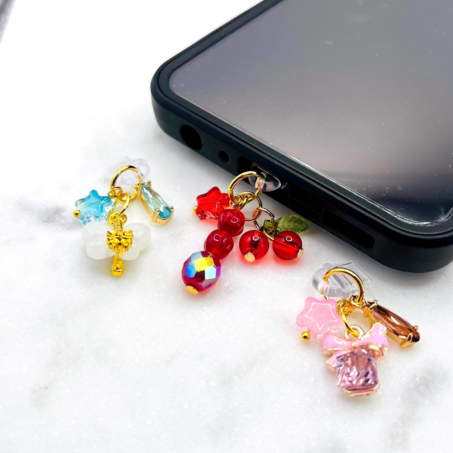 Handmade USB-C Charm: Crystal Bling Sparkly Phone Dust Plug - Etsy