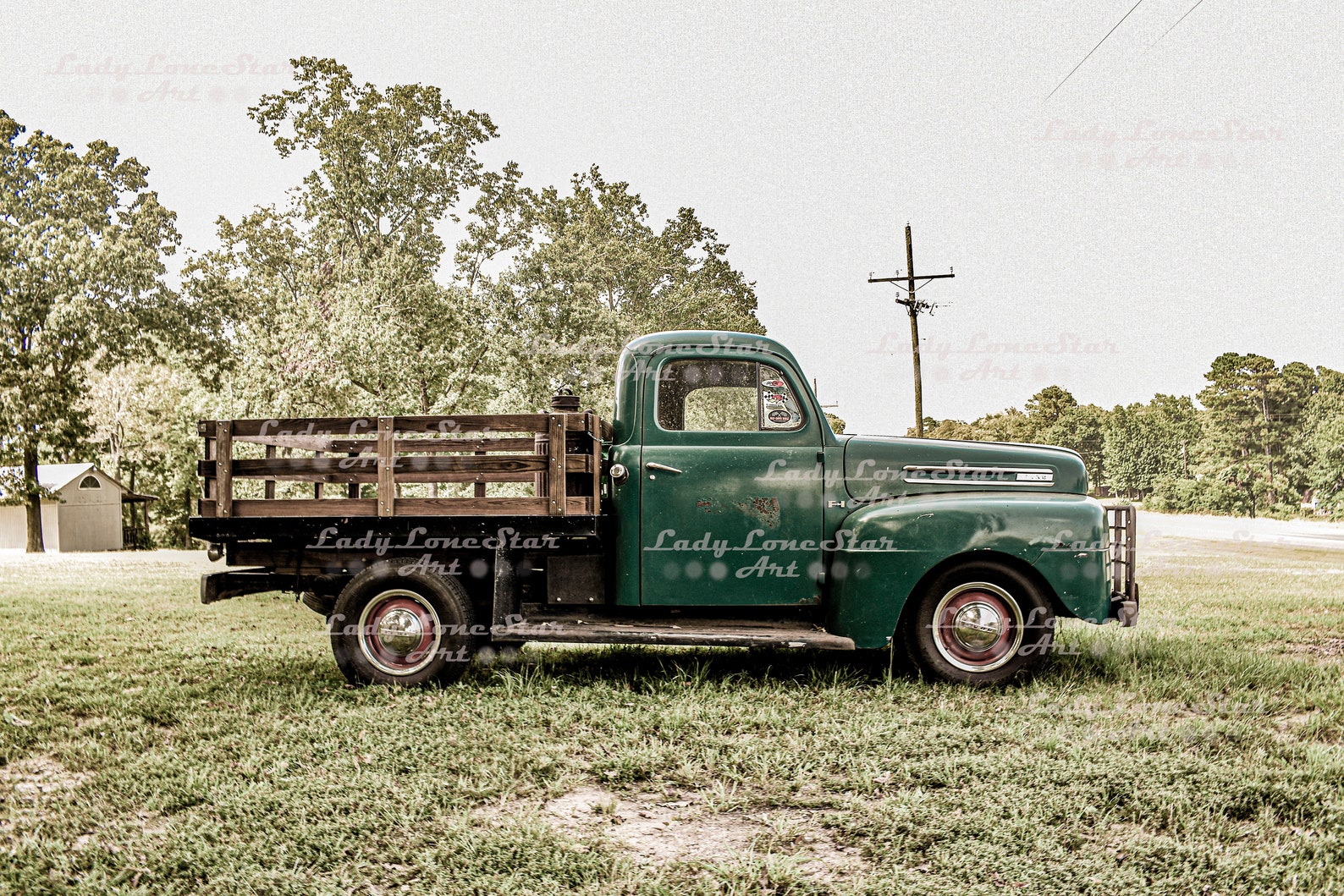 Vintage Farm Truck | Old Car Art | Rustic Farm | Classic Auto Photo ...